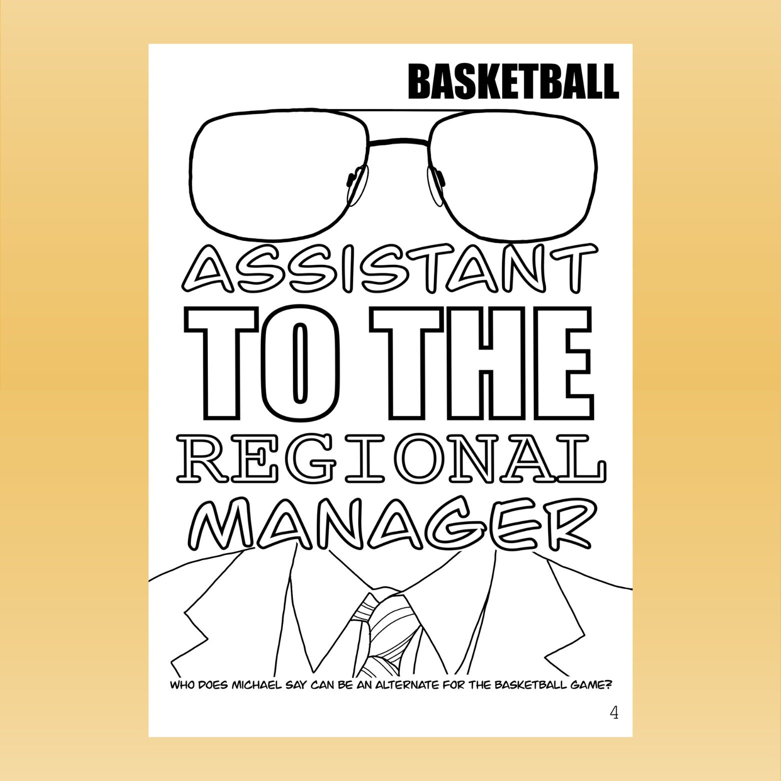 The Office Coloring Sheet | Season 1 Coloring & Activity Pack ...