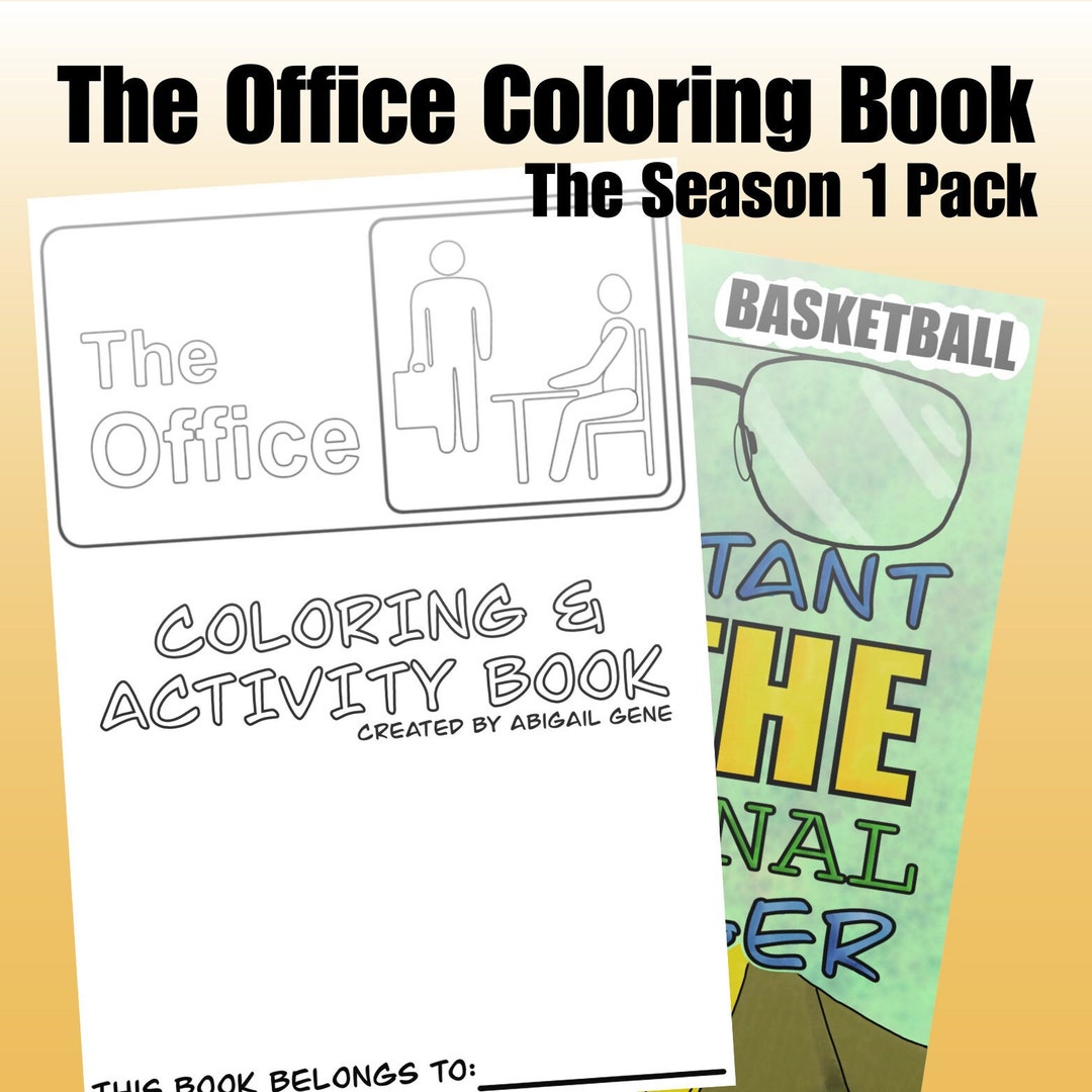 The Office Coloring Sheet Season 1 Coloring & Activity Pack Printable ...