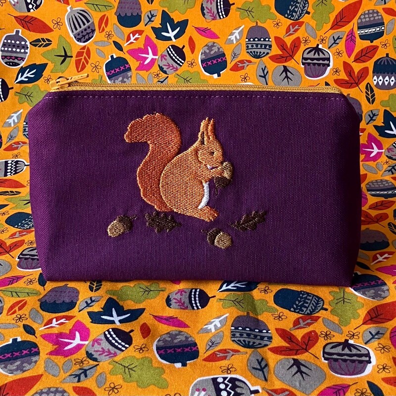 Zipper Bag Squirrel - Etsy UK