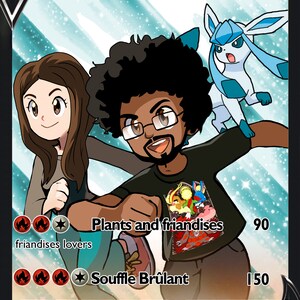 Pokemon Card Custom Drawing, Portrait Personnalisé Portrait De Famille ...