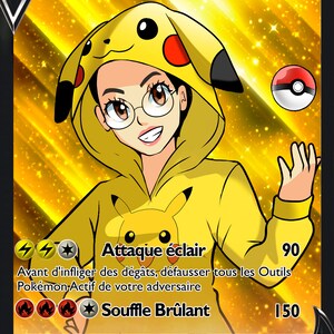 Pokemon Card Custom Drawing, Portrait Personnalisé Portrait De Famille ...