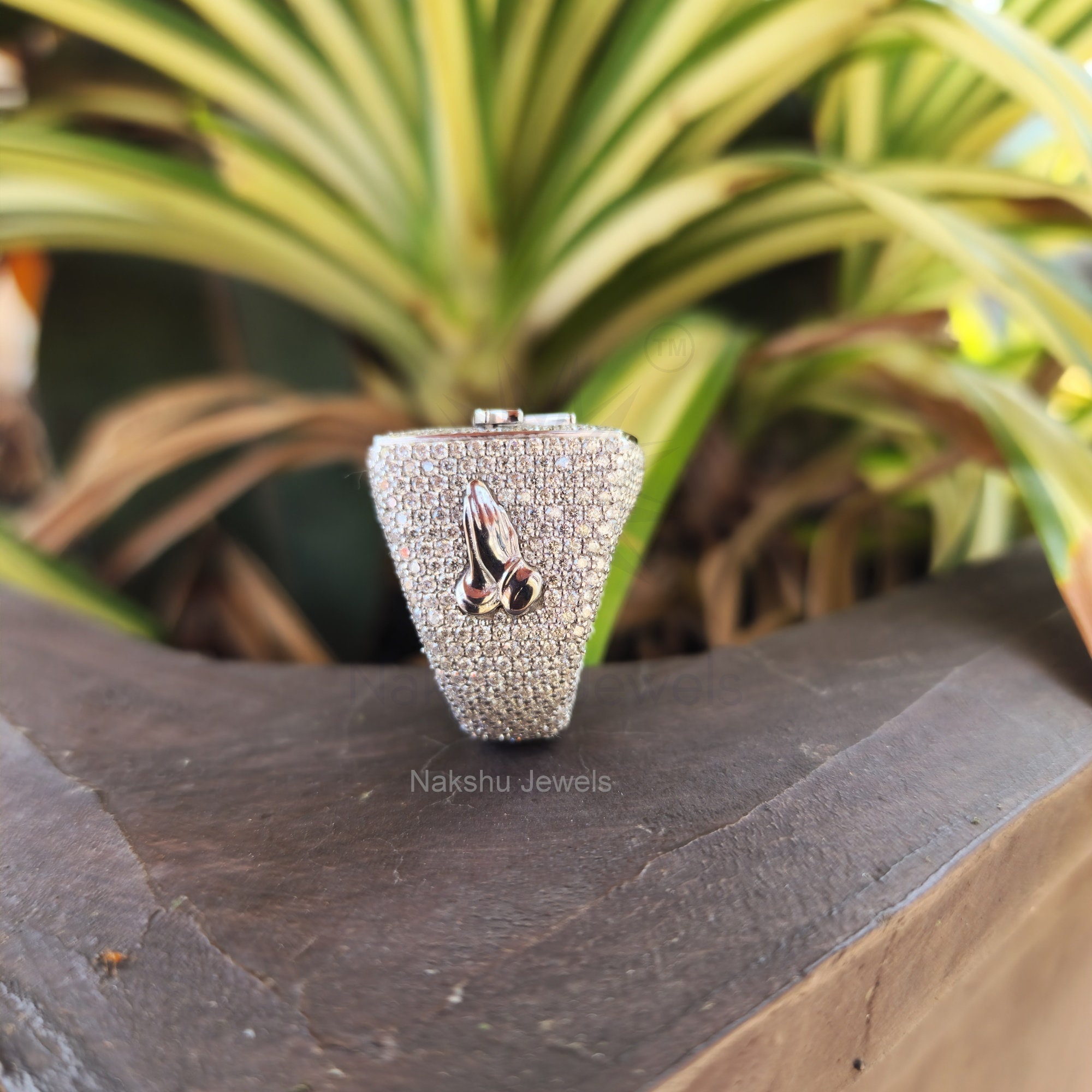 Ice Out Personalized Name Rings for Men, Statement Ring, Men Ice Out ...