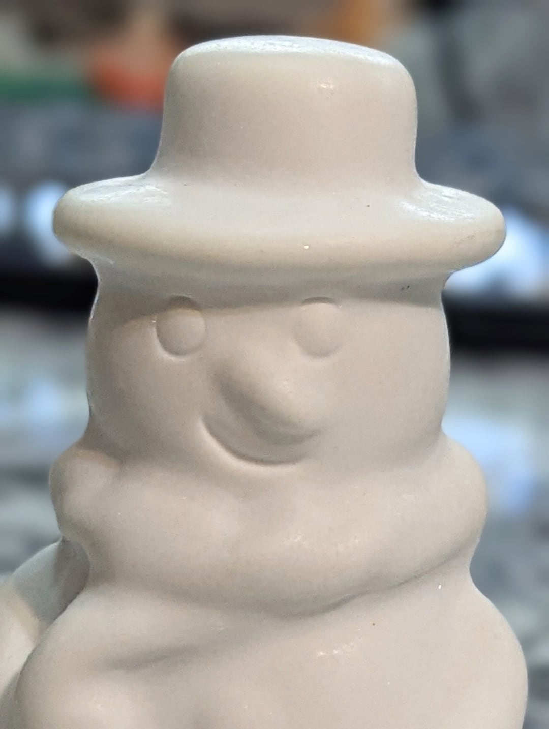 White Marble Snowman, Frosty the Snowman - Etsy