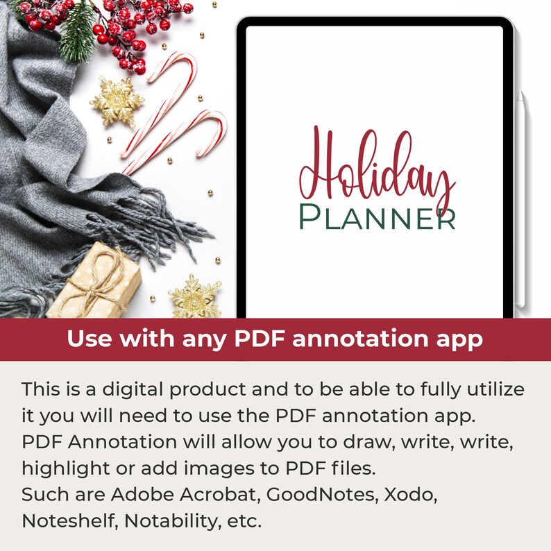 Christmas Planner: Printable Holiday Organizer (A4 Size) (PDF) - Etsy