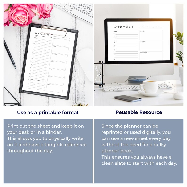 Digital Weekly Planner Template for Note-taking Apps: Notability, Xodo ...