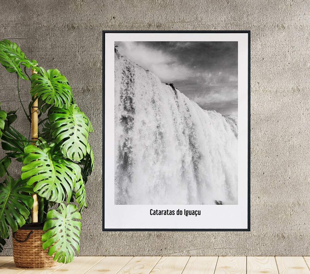 Iguazu Falls Power I Brazil Wall Digital Print I Landmark Poster ...