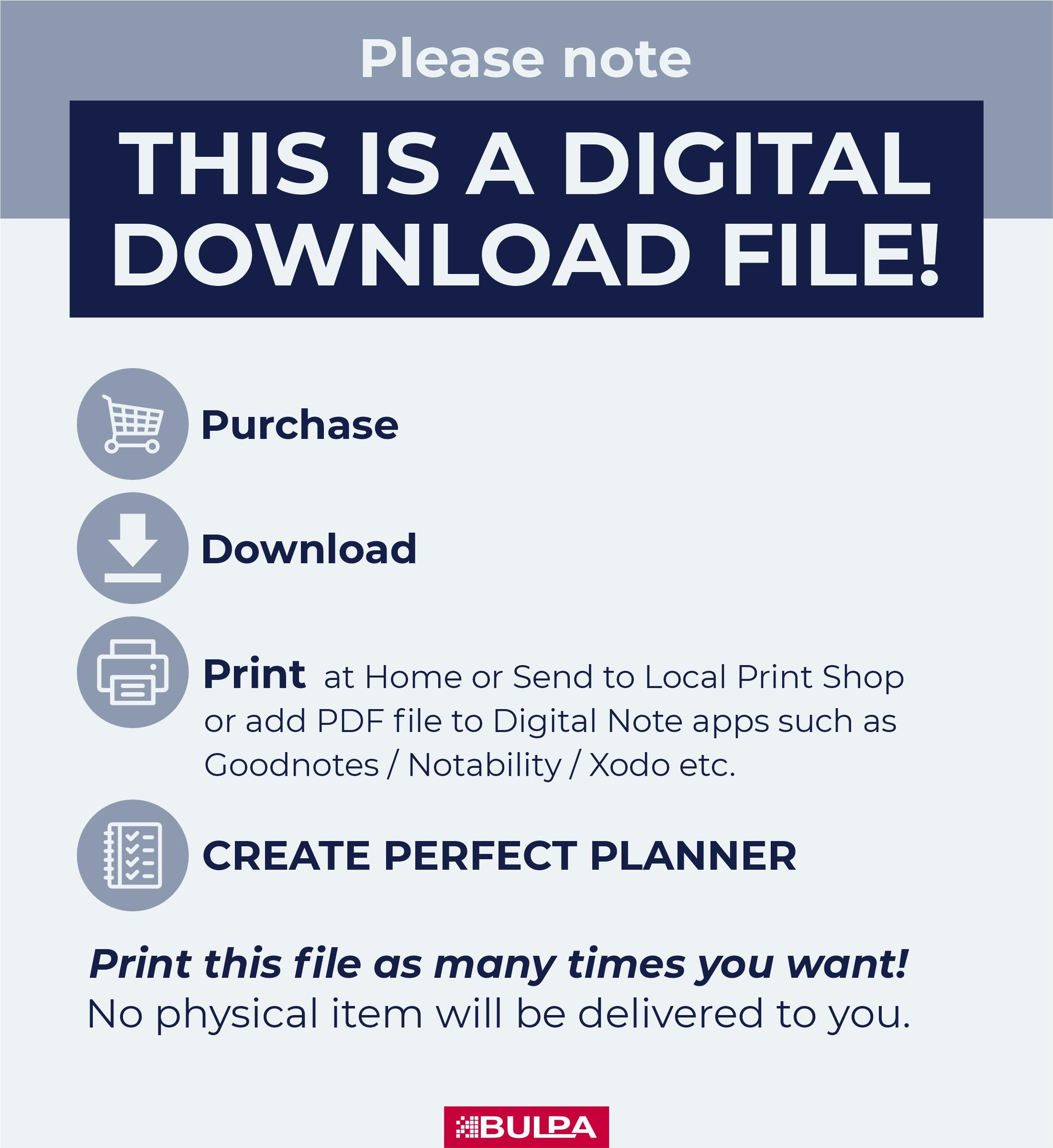 Reading List Tracker, Student Planner Printable, College, University ...