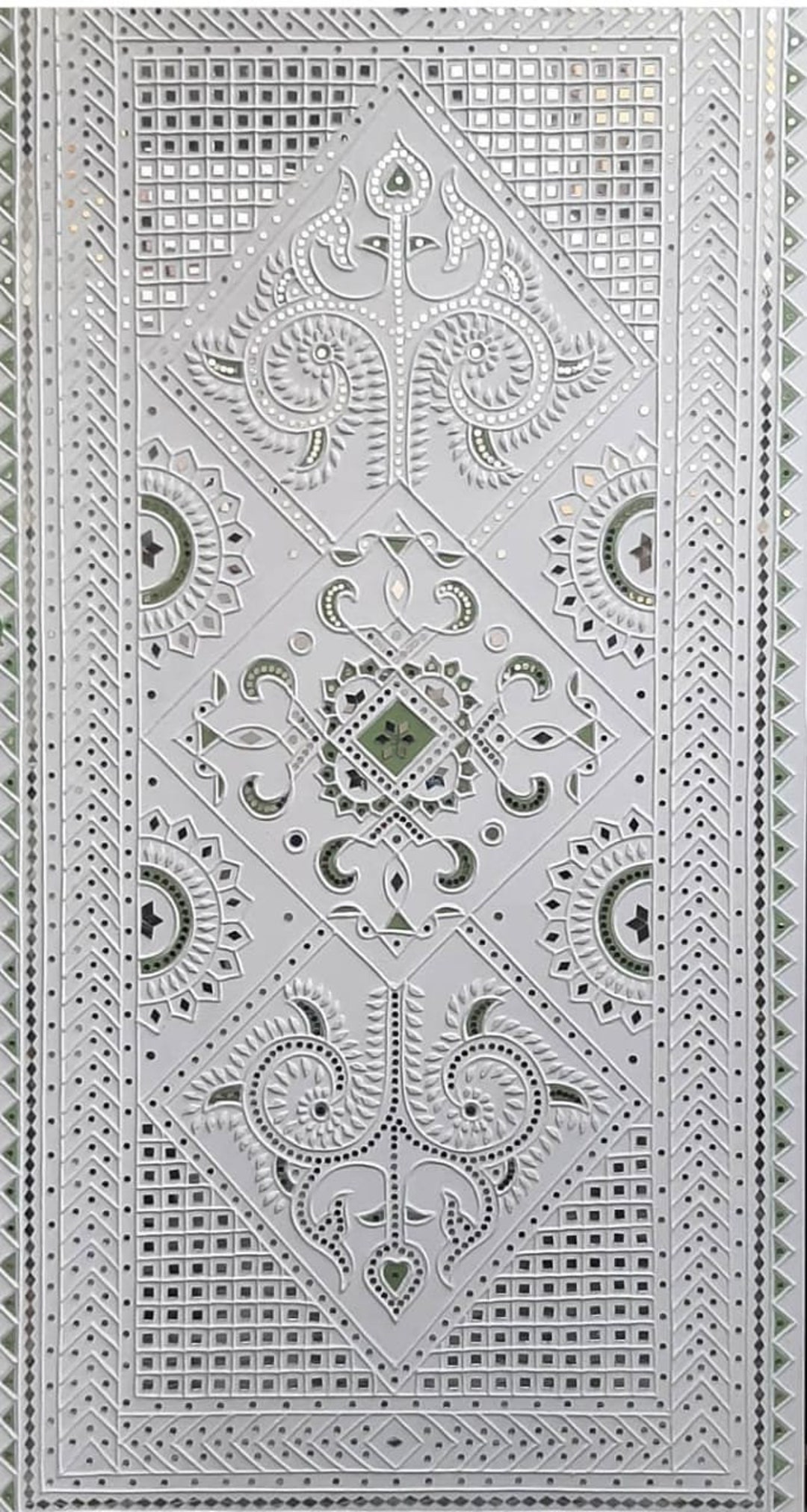 Handmade Lippan Art, Mud and Mirror Wall Decor, Indian Folk Art ...