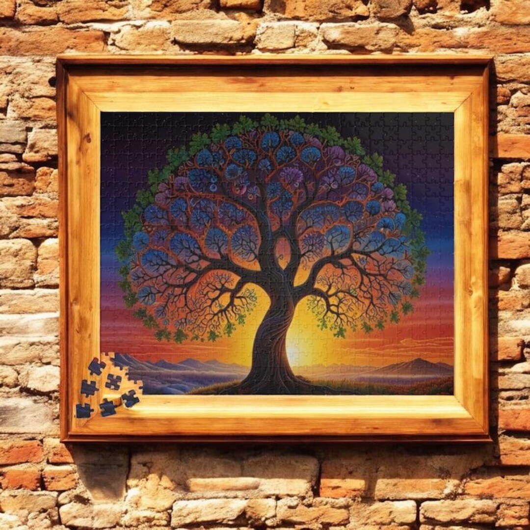 Rare trippy Tree Puzzle limited Edition 77 - Etsy