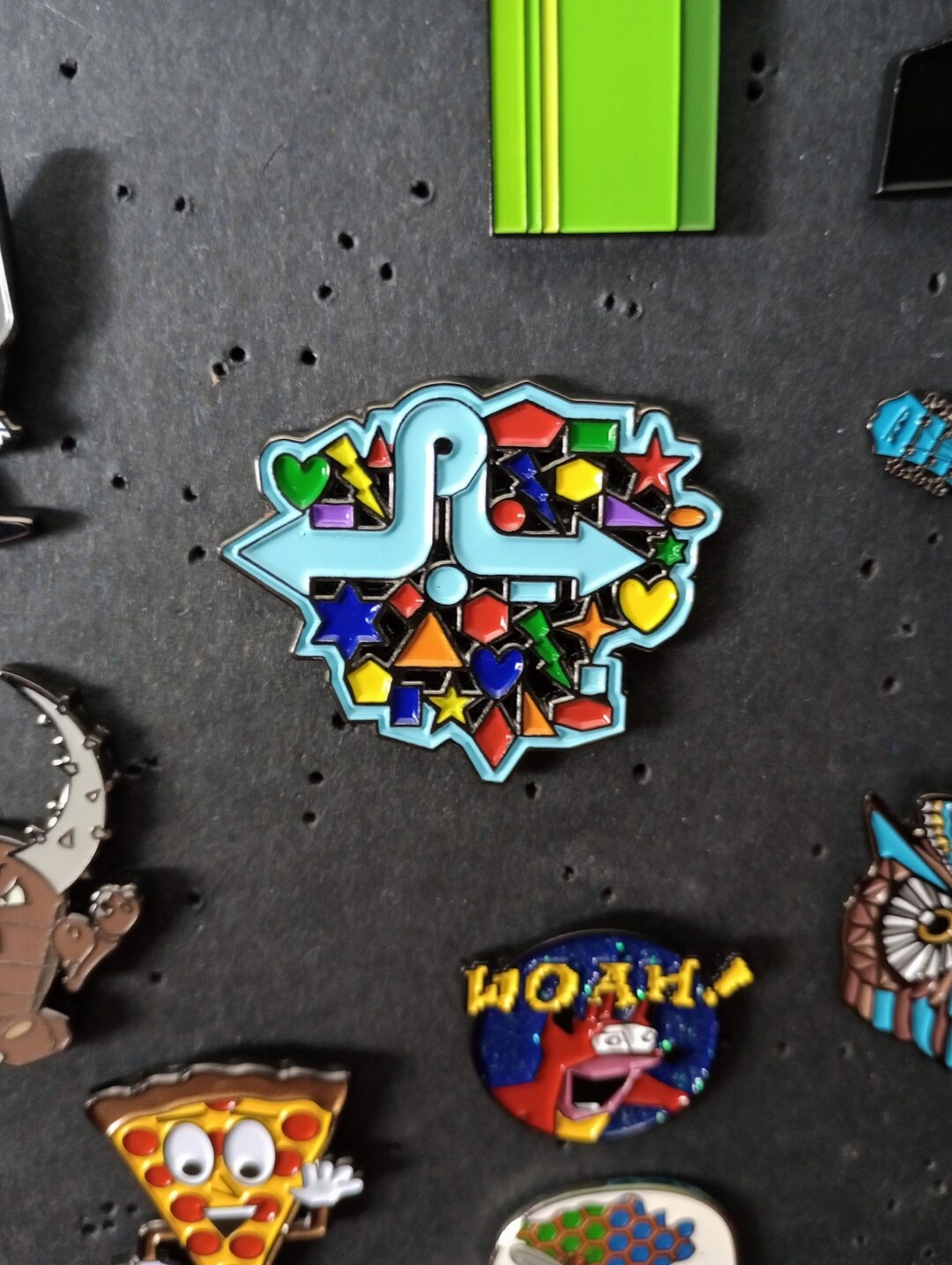 5-10 Trippy Shapes Pins version 1. Limited Edition 200 - Etsy