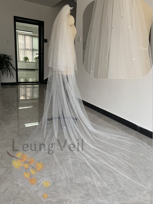 2 Layer Buling Buling Bridal Veil Cathedral Wedding Diamond - Etsy