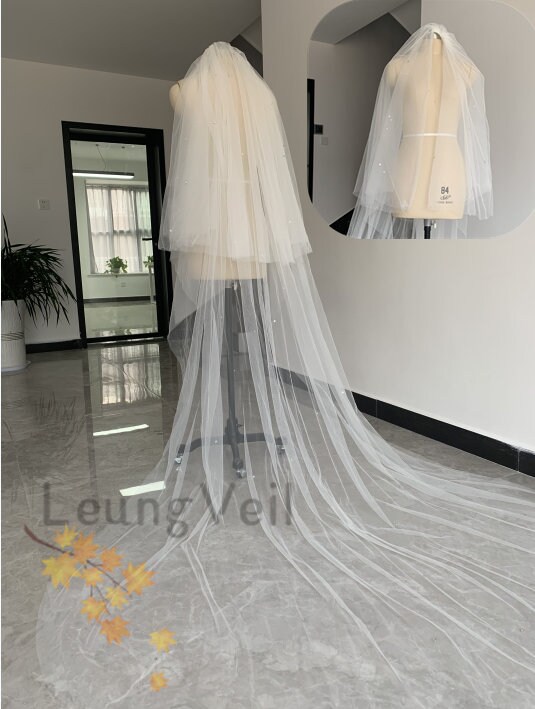 2 Layer Buling Buling Bridal Veil Cathedral Wedding Diamond - Etsy