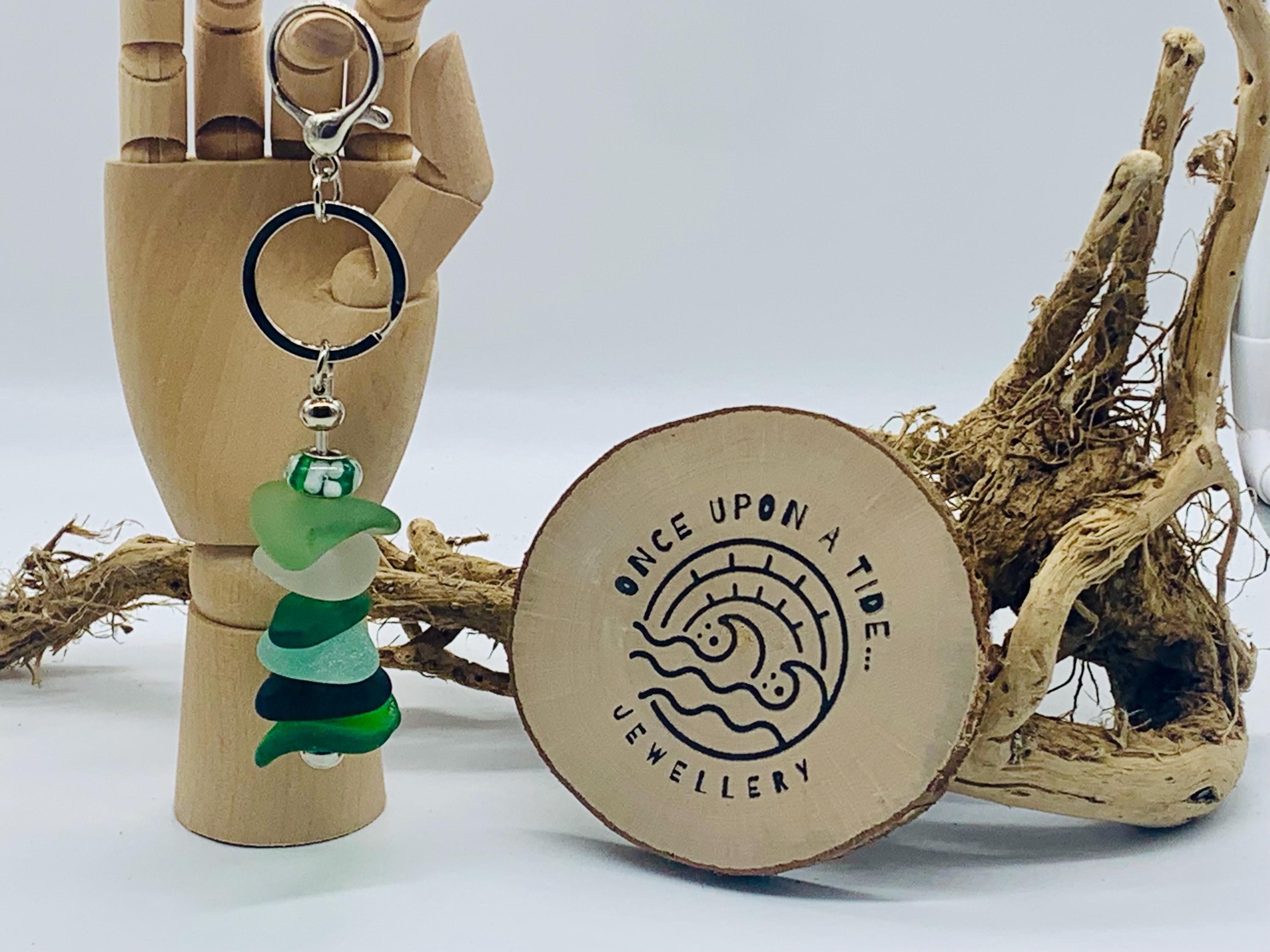 Custom Sea Glass Design Keyrings, Room Keys, Bag Charms - Etsy