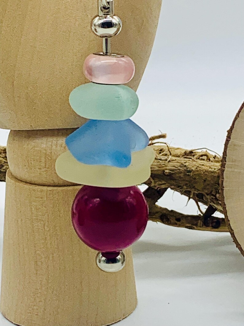 Custom Sea Glass Design Keyrings, Room Keys, Bag Charms - Etsy