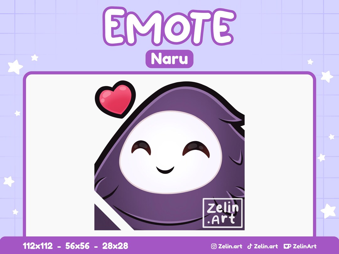 Naru Love Heart | Emote for Twitch, Discord and Youtube | Stream Assets ...