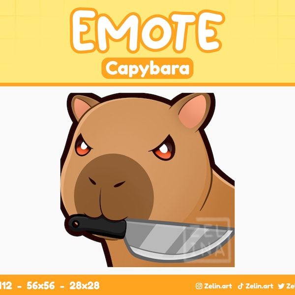 Capybara With Knife - Etsy