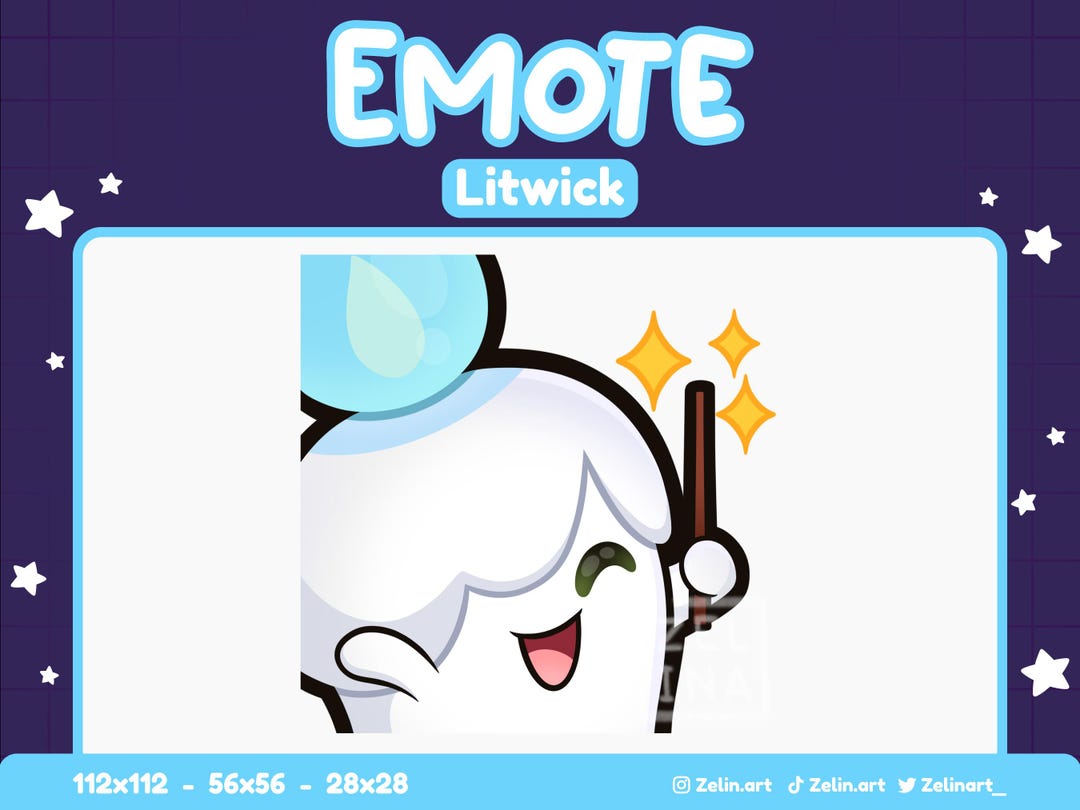 Shiny Litwick Halloween Magic | Emote for Twitch, Discord and Youtube ...