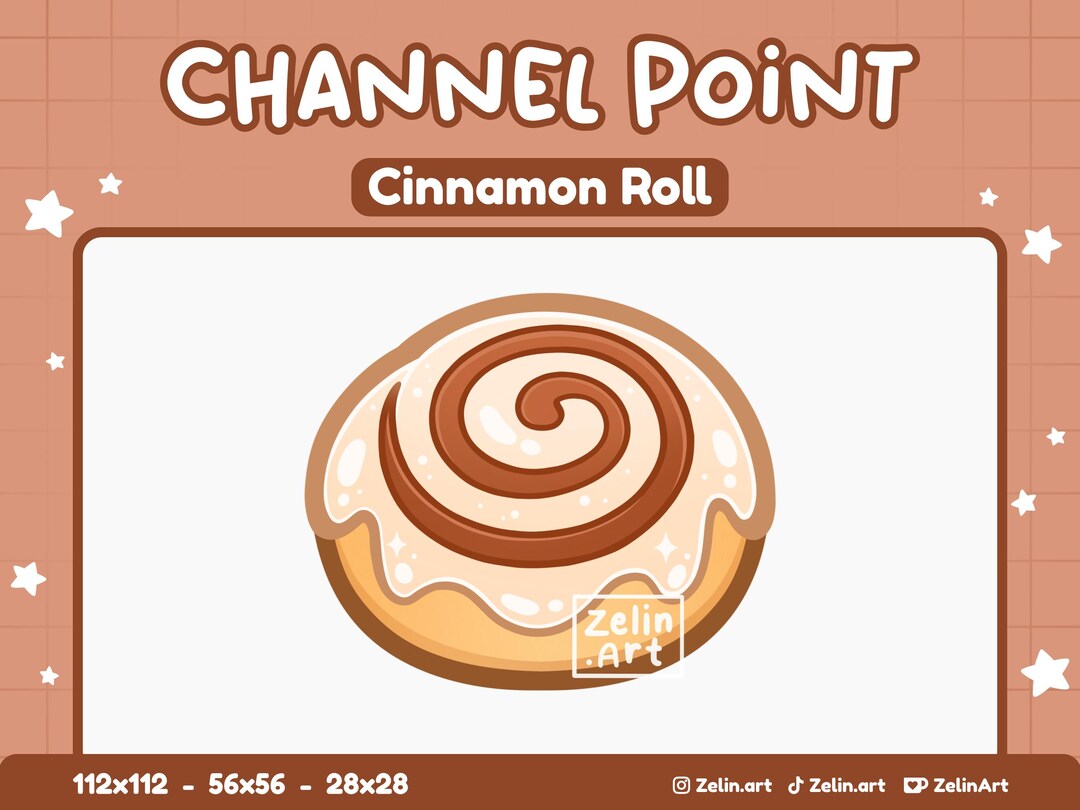 Cinnamon Roll | Channel Point / Emote for Twitch, Discord and Youtube ...