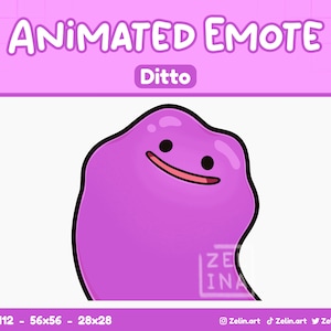 ANIMATED Ditto Wobble | Emote for Twitch, Discord and Youtube | Stream ...