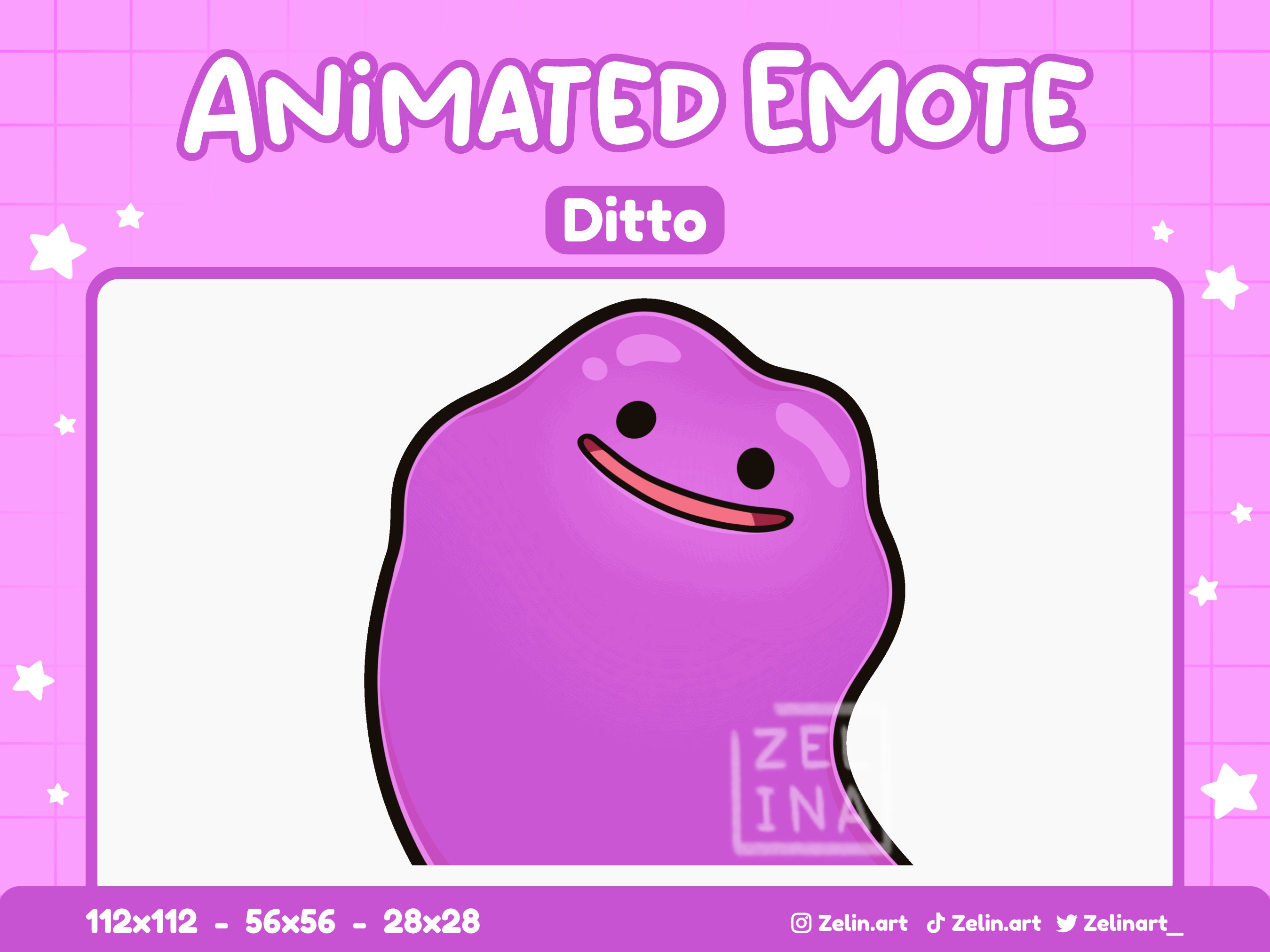 ANIMATED Ditto Wobble | Emote for Twitch, Discord and Youtube | Stream ...