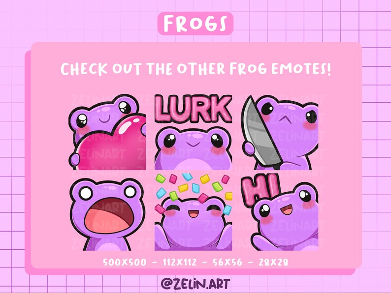 Frog Heart Love Emote for Twitch Discord and Youtube - Etsy