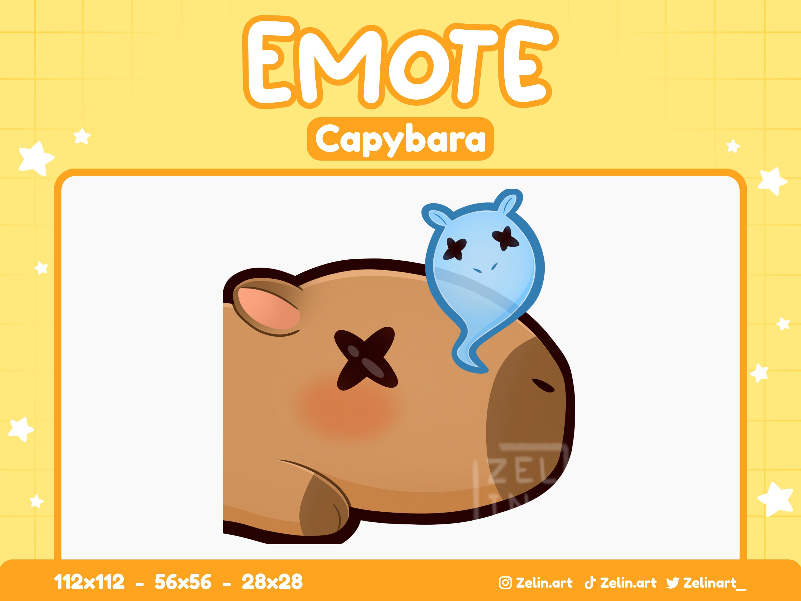Capybara Dead RIP | Emote for Twitch, Discord and Youtube | Stream ...