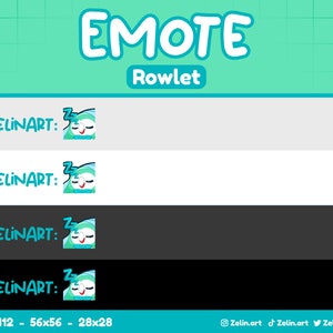 Shiny Rowlet Sleep Tired | Emote for Twitch, Discord and Youtube ...