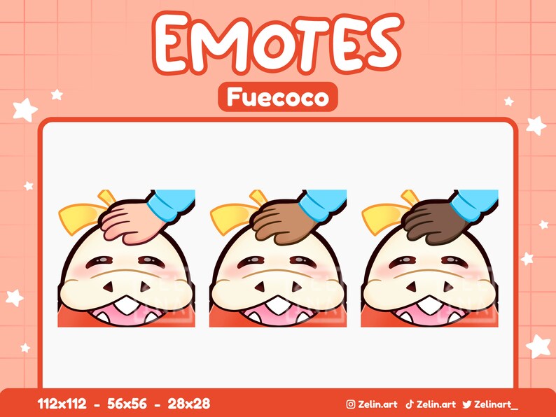 Fuecoco | Emote Bundle for Twitch, Discord and Youtube | Stream Assets ...