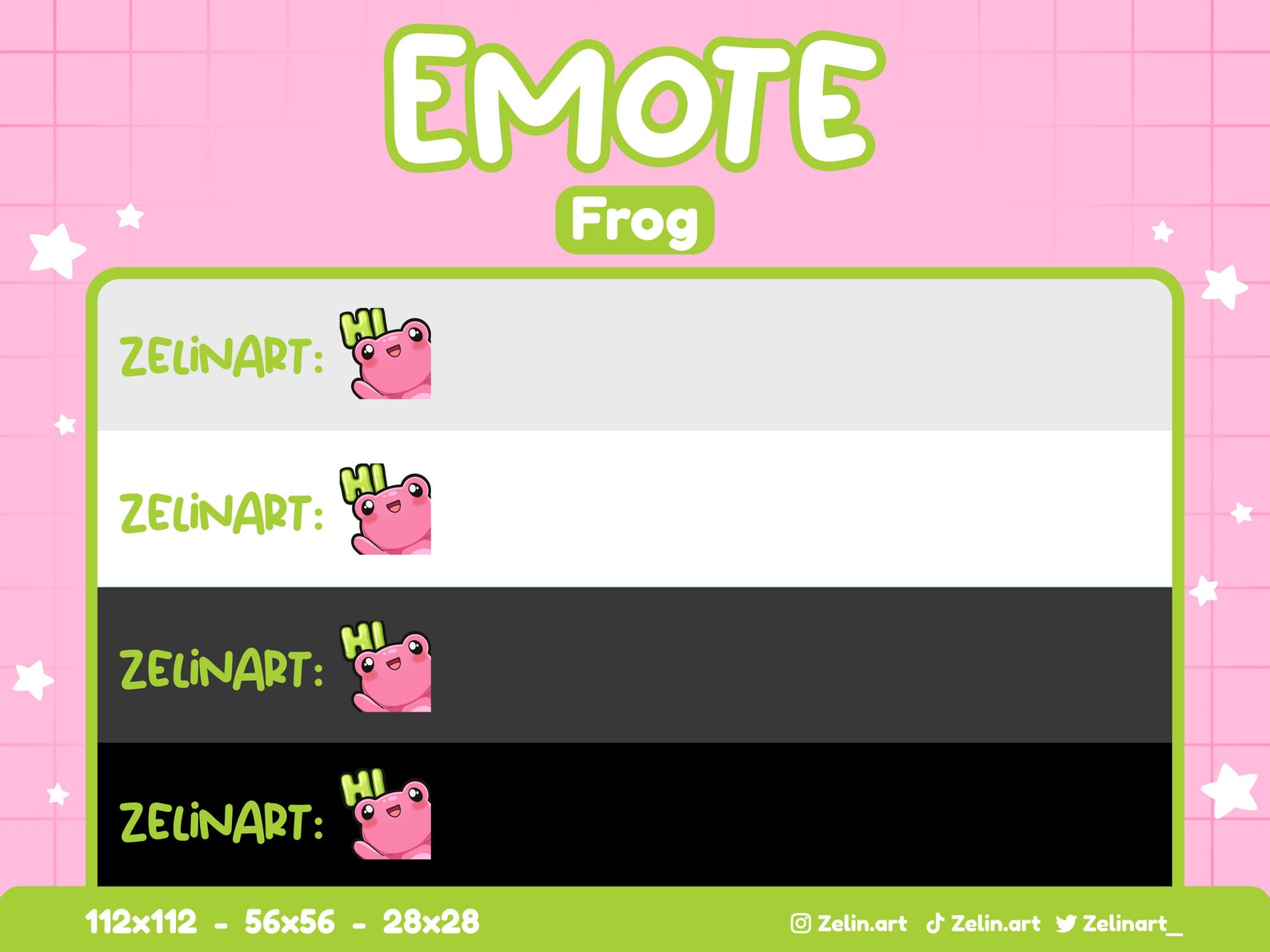 Frog Hi Wave | Emote for Twitch, Discord and Youtube | Stream Assets ...
