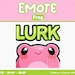 Frog Lurk Peek | Emote for Twitch, Discord and Youtube | Stream Assets ...