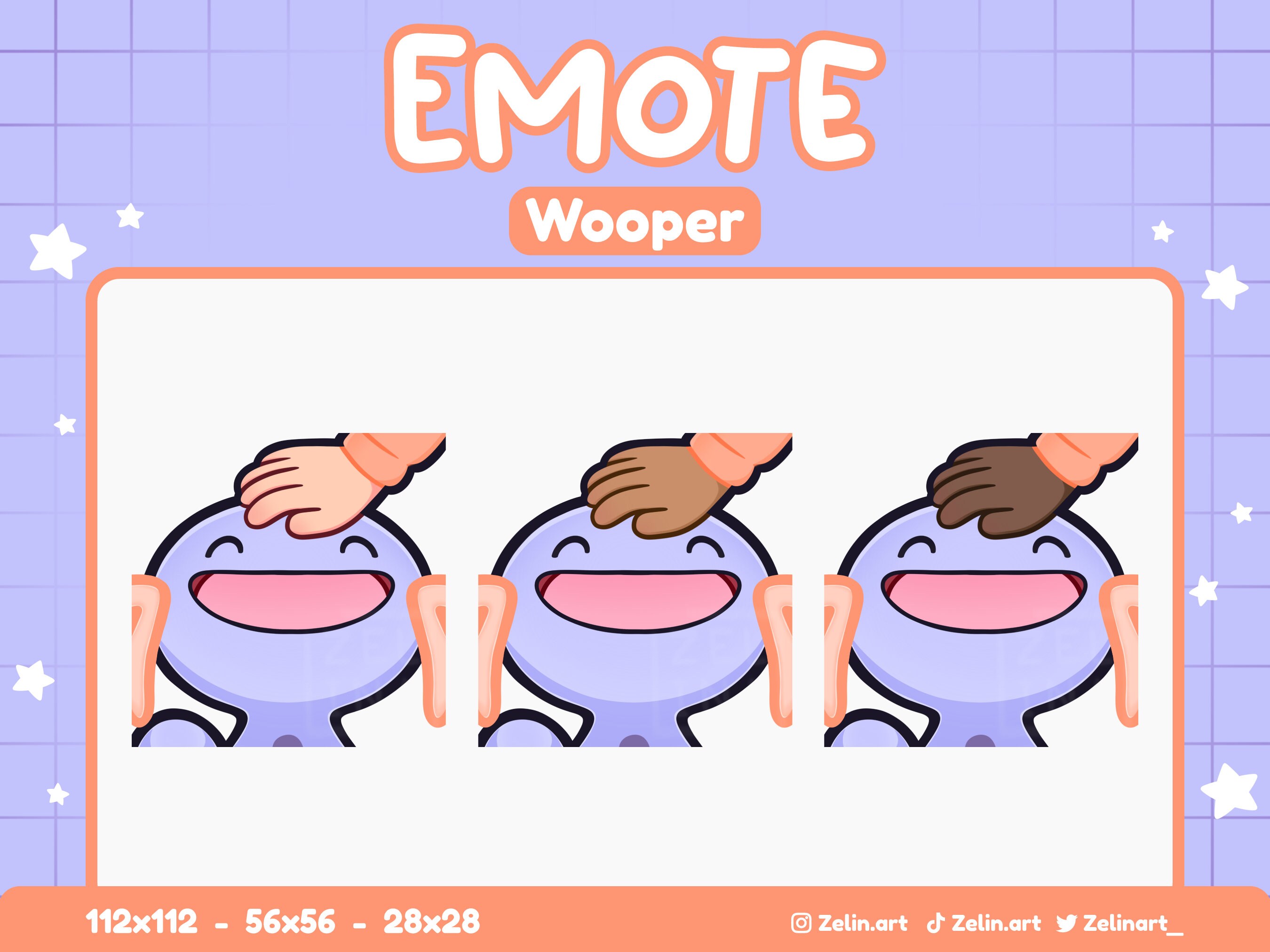 Shiny Paldean Wooper Pet | Emote for Twitch, Discord and Youtube ...