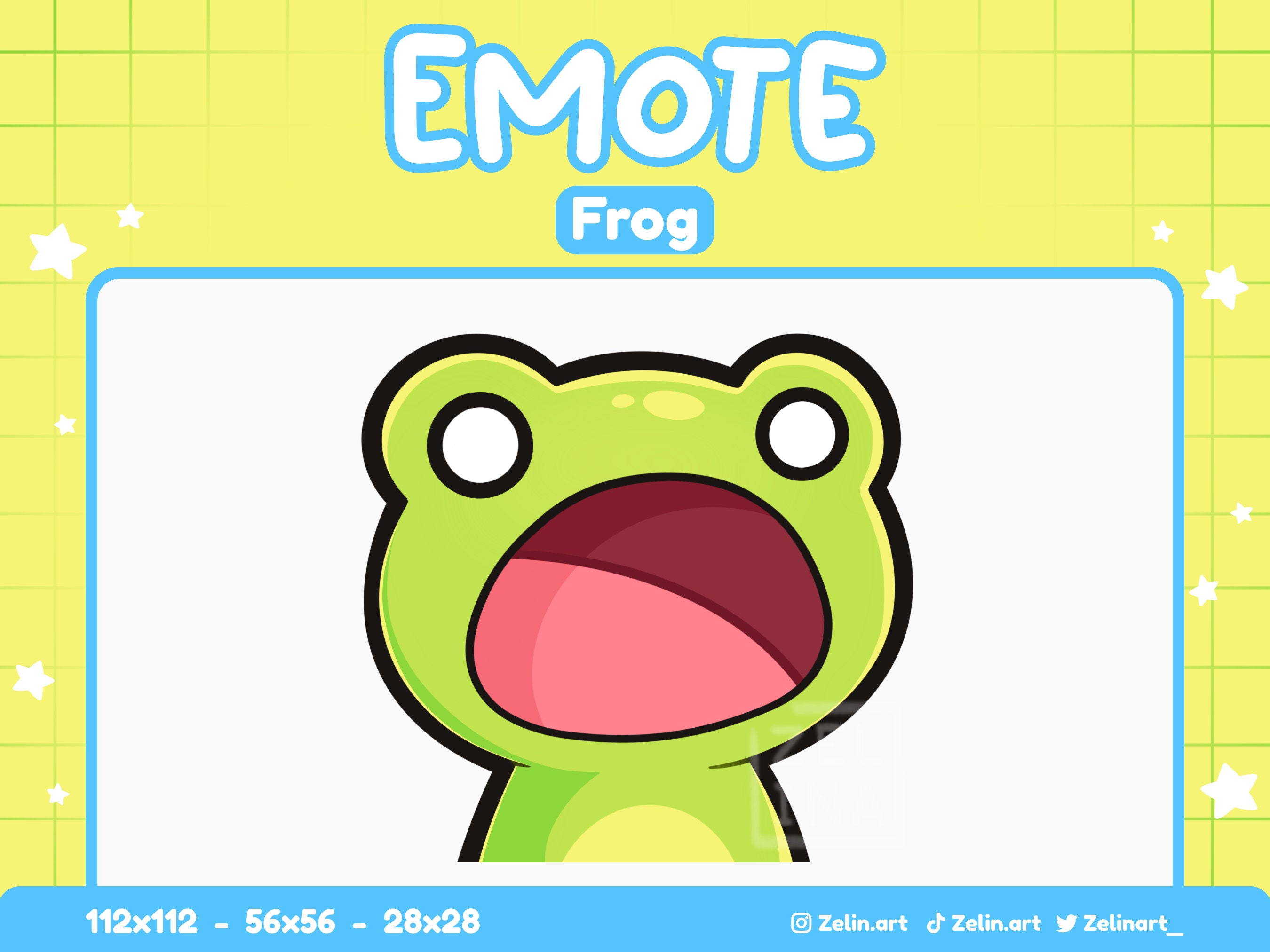 Frog Shocked Gasp | Emote for Twitch, Discord and Youtube | Stream ...