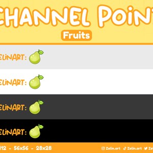 Pear Fruit | Channel Point / Emote for Twitch, Discord and Youtube ...