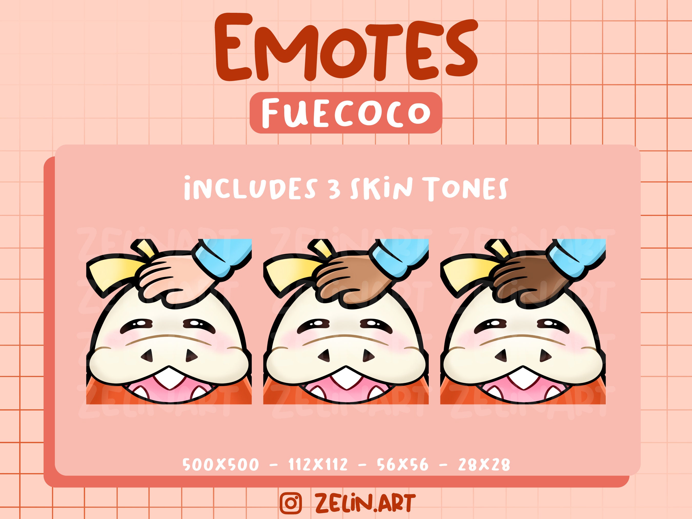 Cute Fuecoco Pokemon Emote Bundle for Twitch Discord and - Etsy Canada