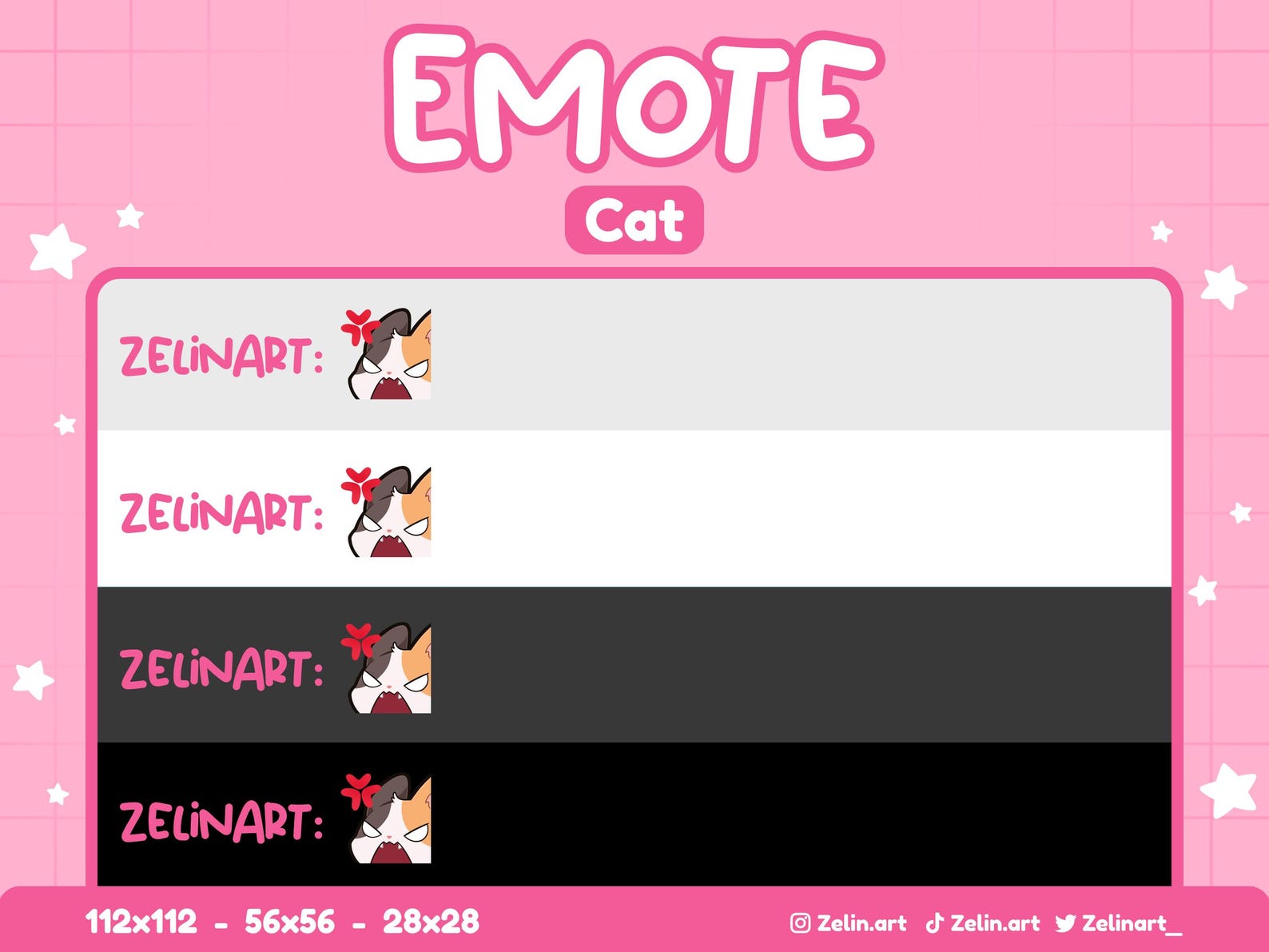 Calico Cat Angry Rage | Emote for Twitch, Discord and Youtube | Stream ...