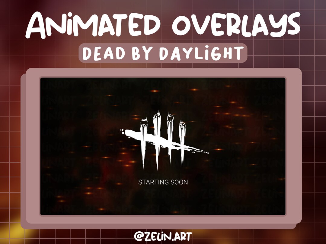 DBD ANIMATED Overlays/scenes for Twitch and Youtube | Starting, Be ...