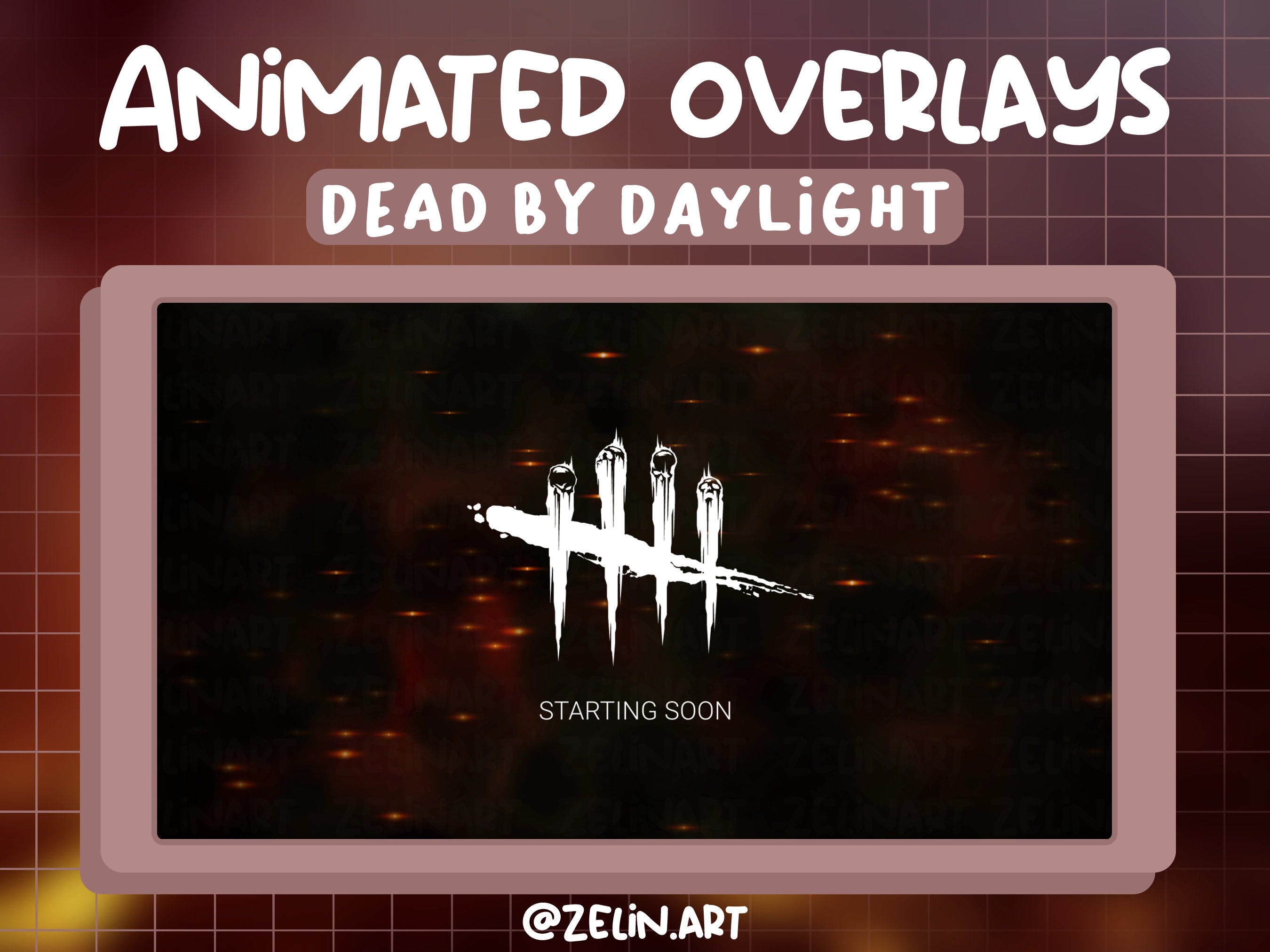 DBD ANIMATED Overlays/scenes for Twitch and Youtube Starting, Be Right ...