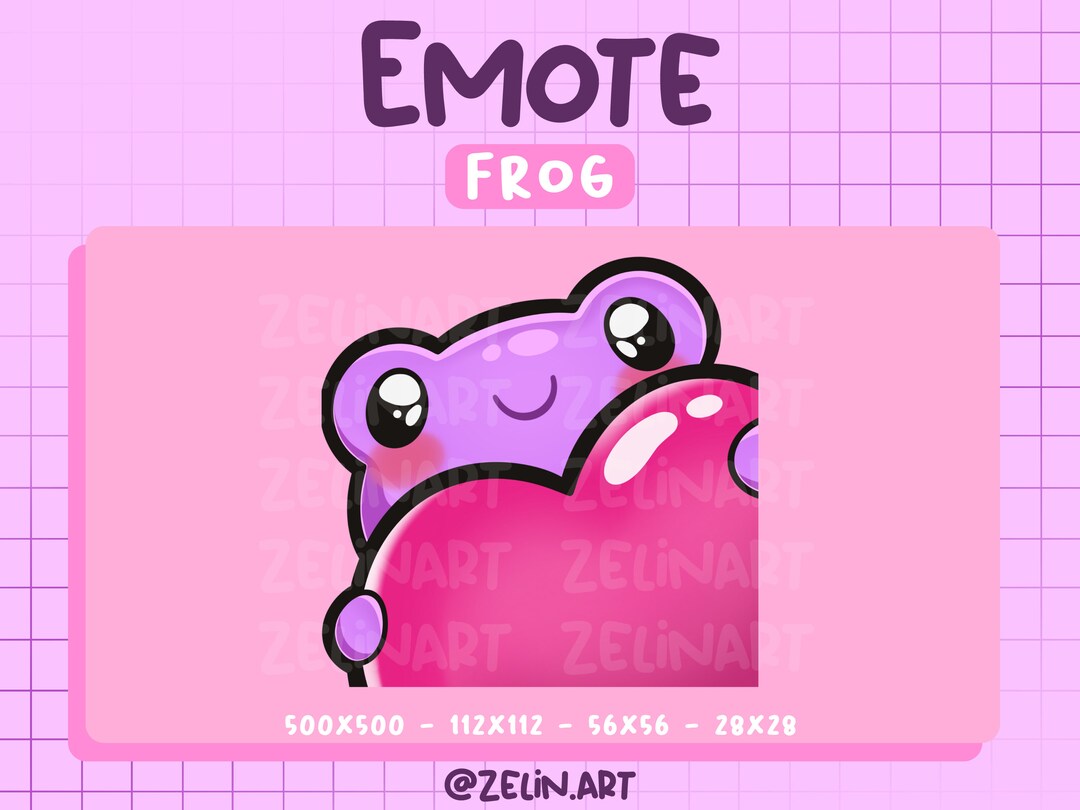 Frog Heart Love Emote for Twitch Discord and Youtube - Etsy