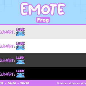 Frog Lurk Peek | Emote for Twitch, Discord and Youtube | Stream Assets ...