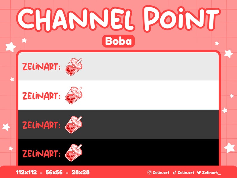 Boba Drink | Channel Point / Emote for Twitch, Discord and Youtube ...