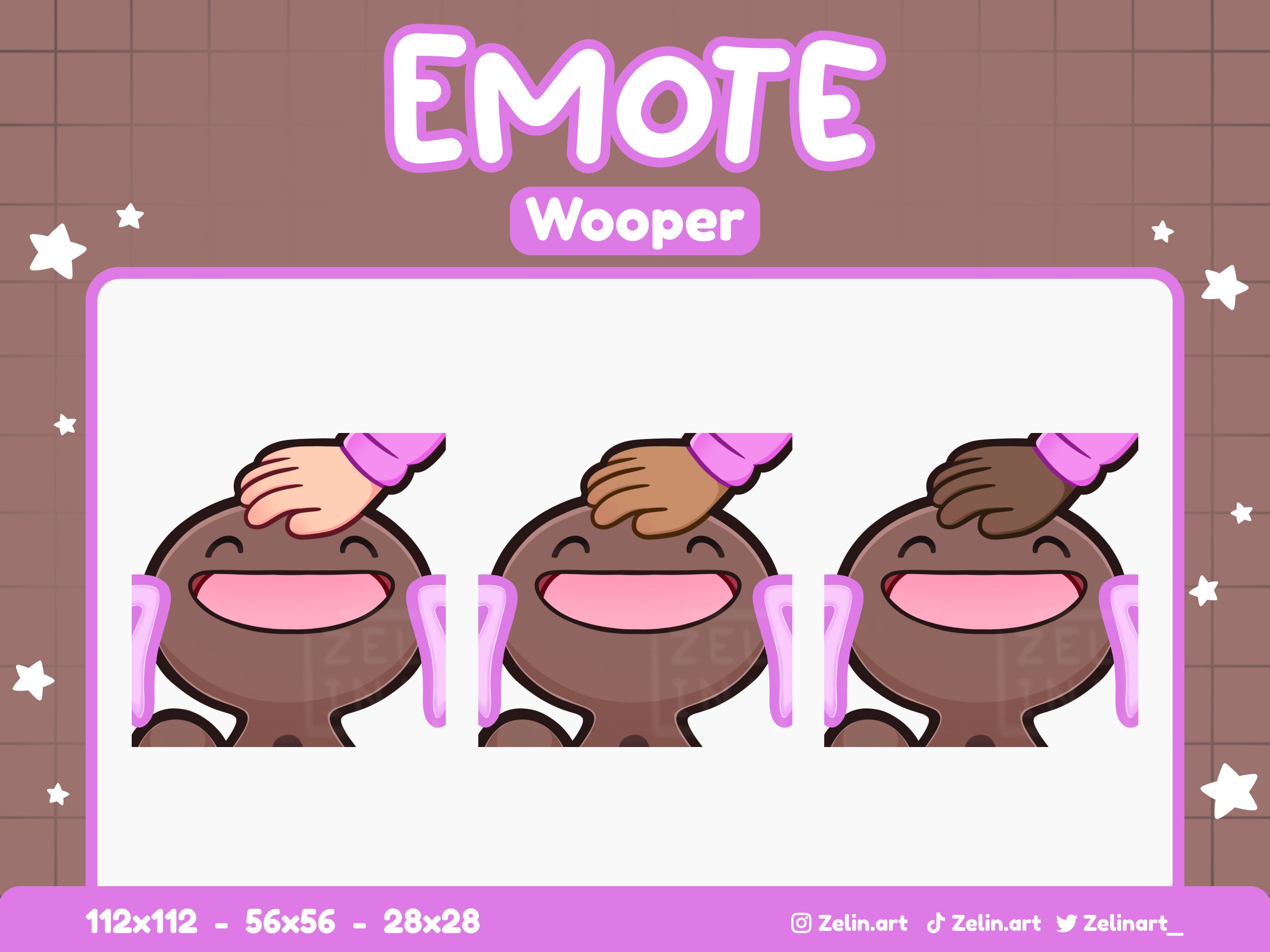 Paldean Wooper Pet | Emote for Twitch, Discord and Youtube | Stream ...