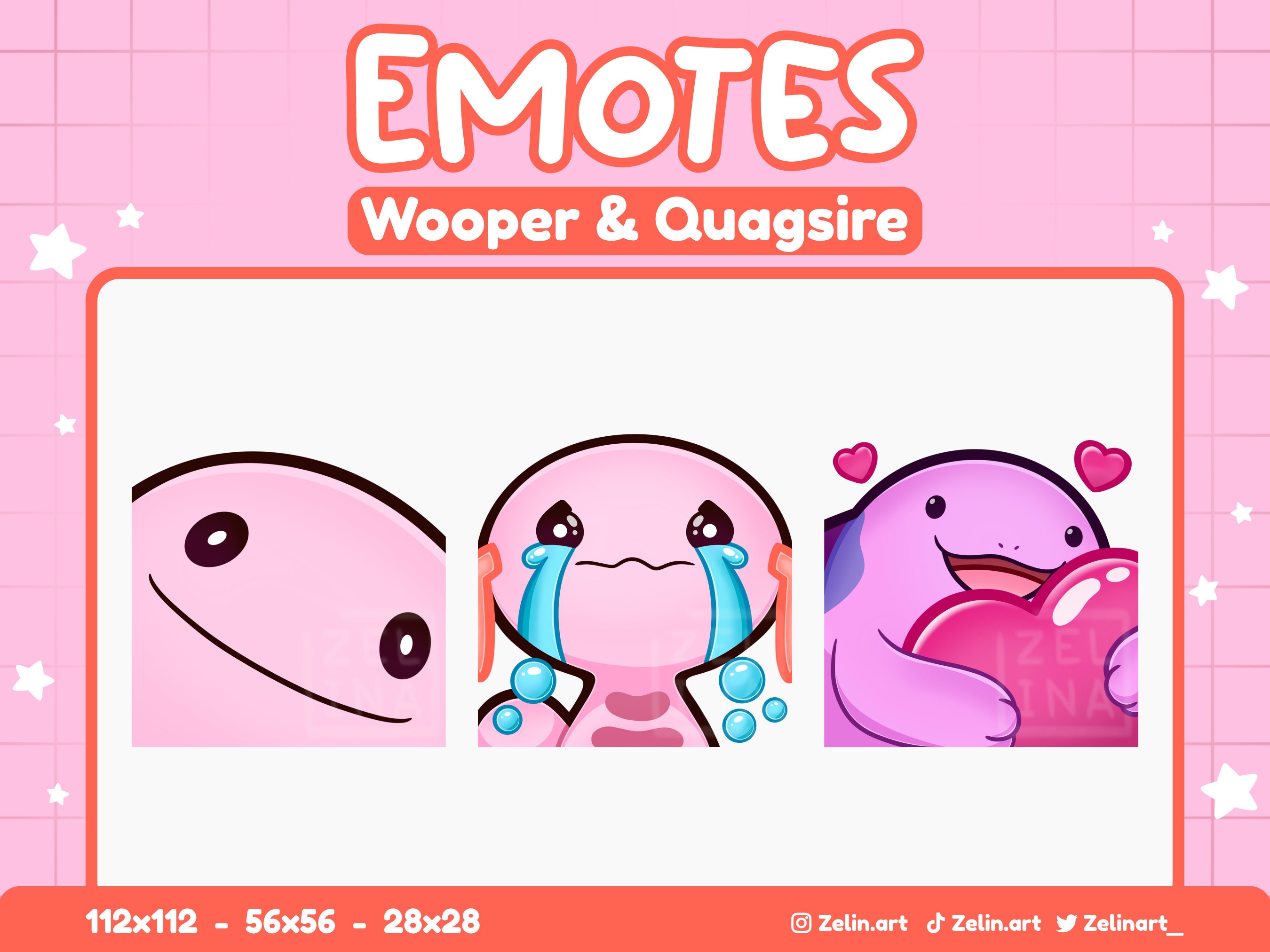 Shiny Wooper & Quagsire | Emote Bundle for Twitch, Discord and Youtube ...
