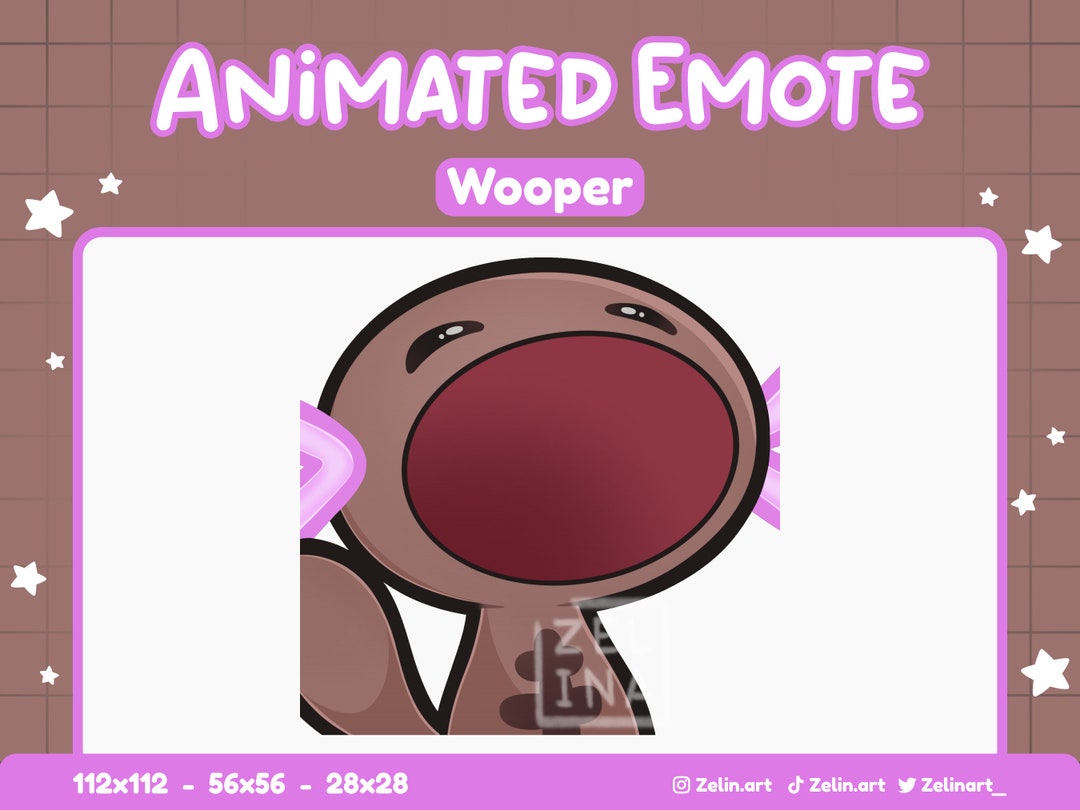 ANIMATED Paldean Wooper Pop | Emote for Twitch, Discord and Youtube ...