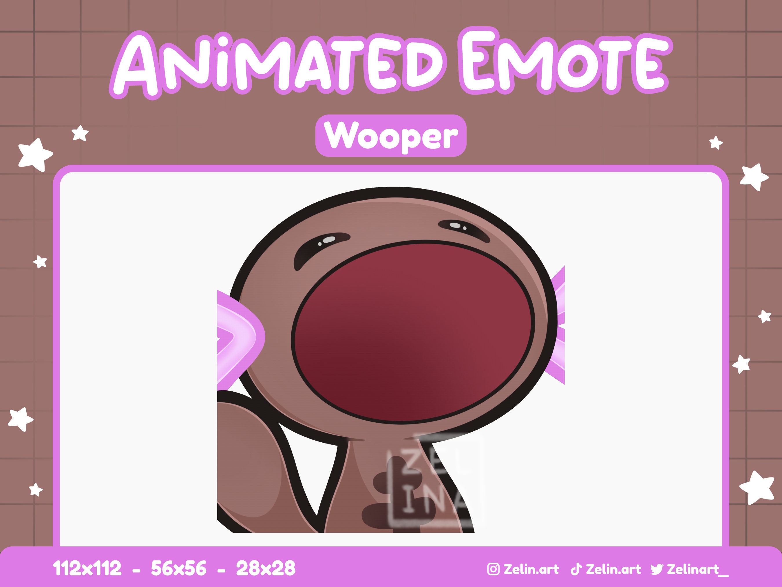 ANIMATED Paldean Wooper Pop | Emote for Twitch, Discord and Youtube ...