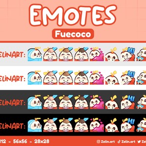 Fuecoco | Emote Bundle for Twitch, Discord and Youtube | Stream Assets ...