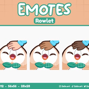 Rowlet | Emote Bundle for Twitch, Discord and Youtube | Stream Assets ...