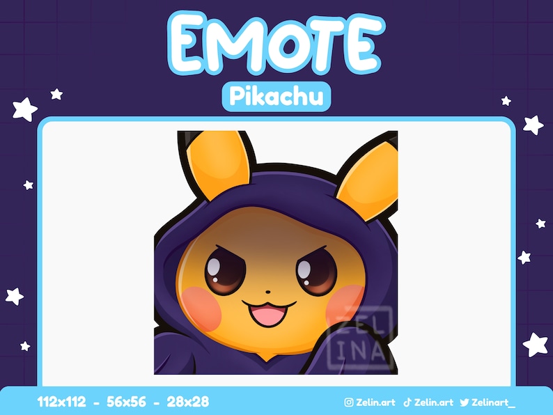 Shiny Pikachu Halloween Evil | Emote for Twitch, Discord and Youtube ...