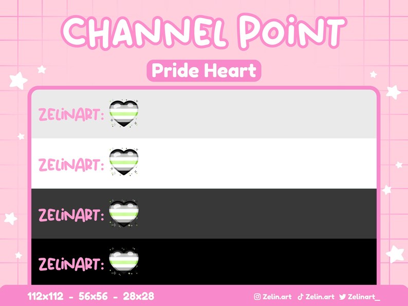 Pride Heart | Channel Point / Emote for Twitch, Discord and Youtube ...