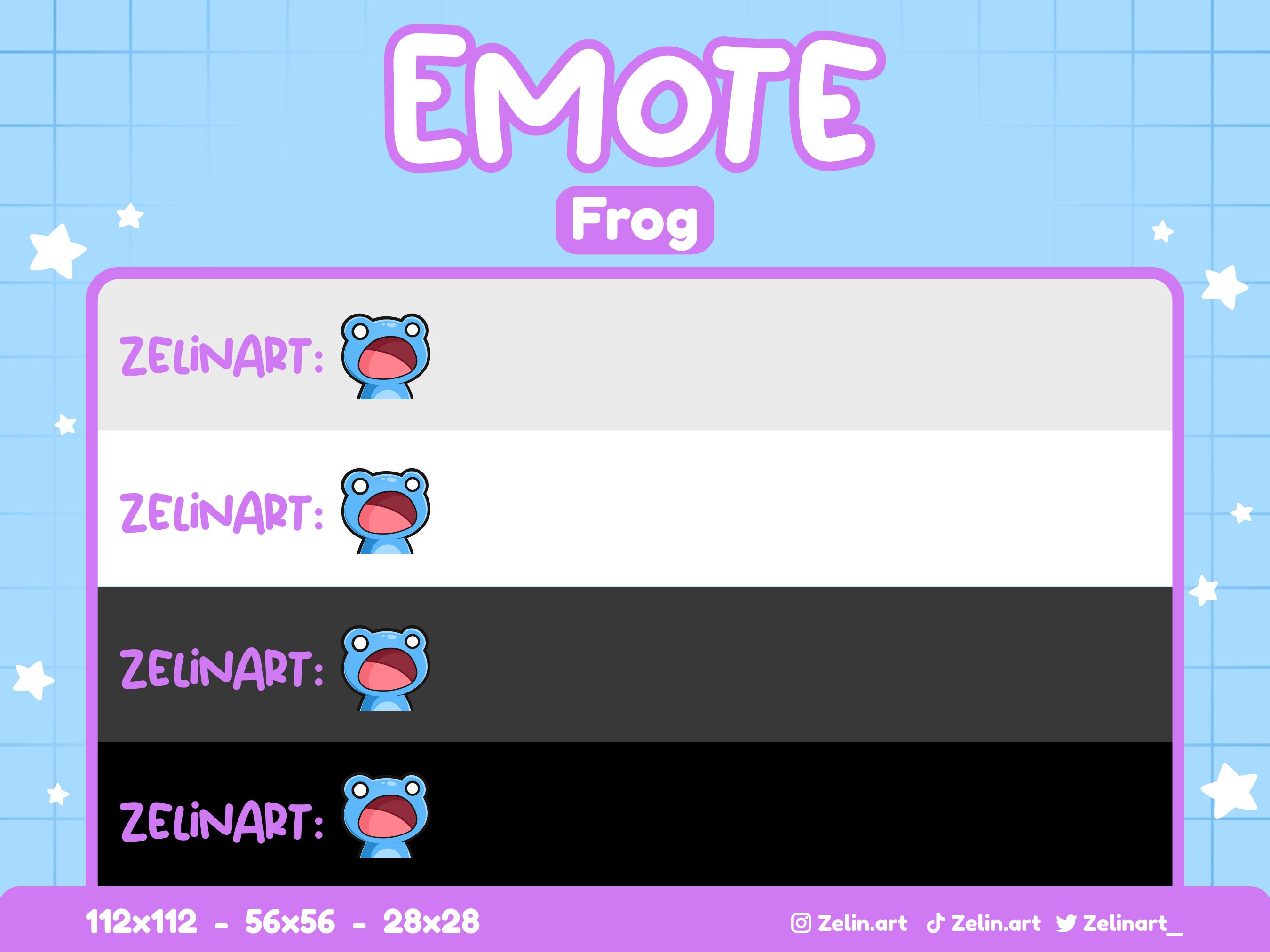 Frog Shocked Gasp | Emote for Twitch, Discord and Youtube | Stream ...