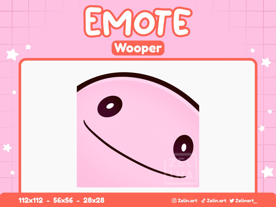 Shiny Wooper Peek Lurk | Emote for Twitch, Discord and Youtube | Stream ...